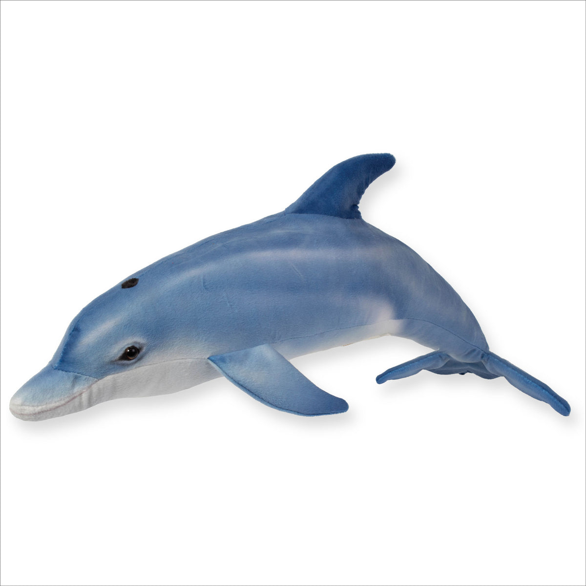 Real Planet™ Blue Dolphin Realistic Plush Stuffed Animal – Real Planet ...