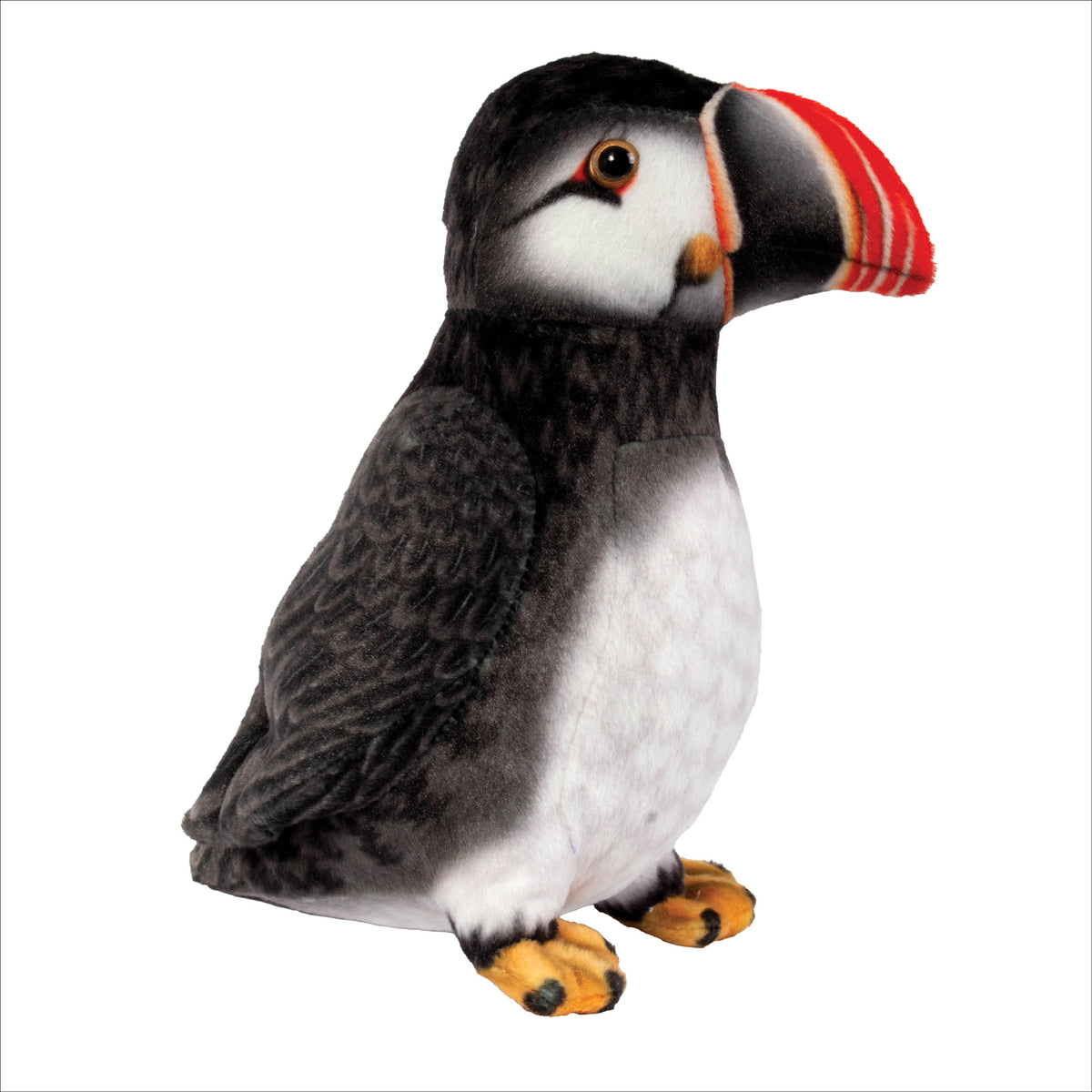 Real Planet™ Black Puffin Black Realistic Plush Stuffed Animal – Real ...
