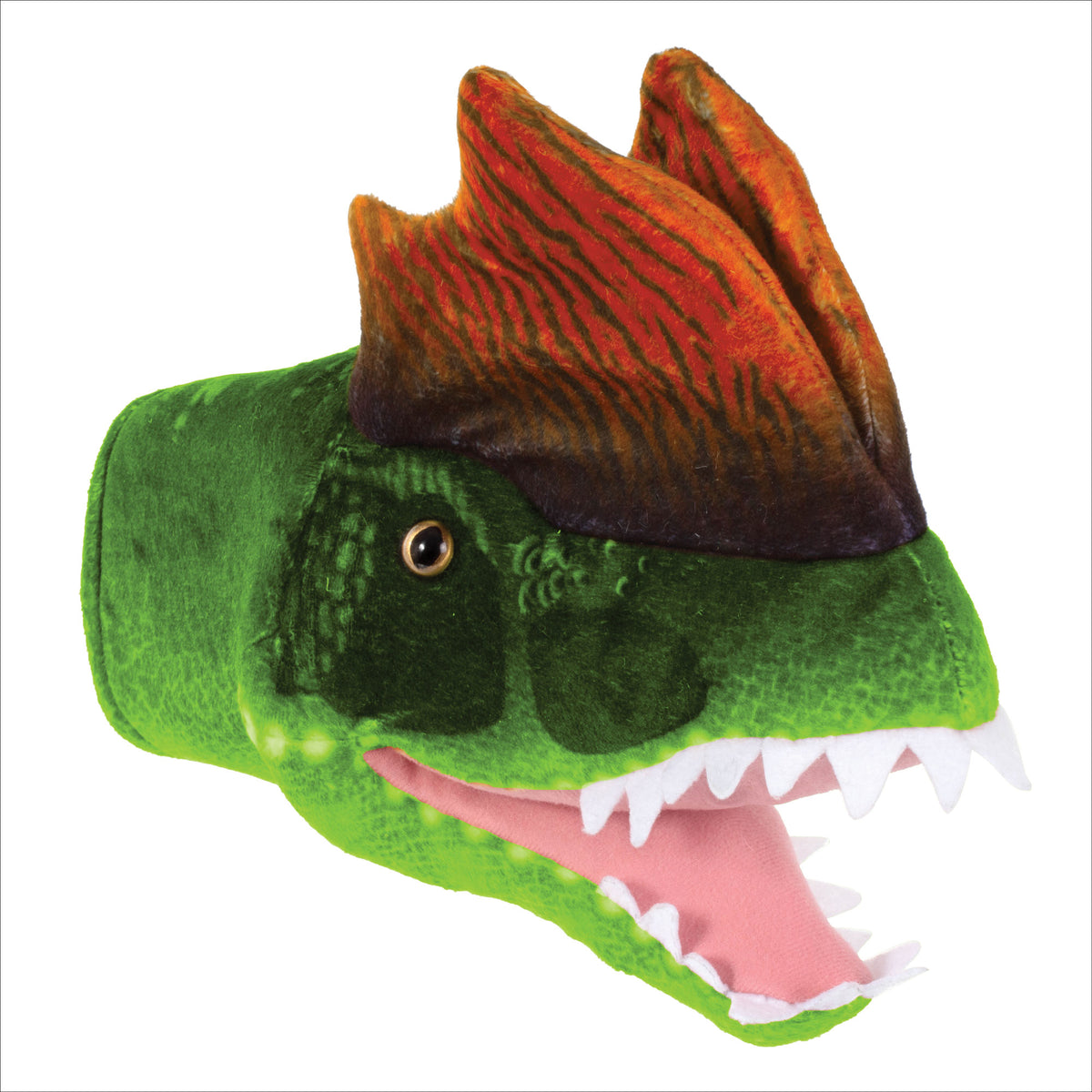 Real Planet™ Green Dilophosaurus Hand Puppet Green Realistic Plush Stu ...