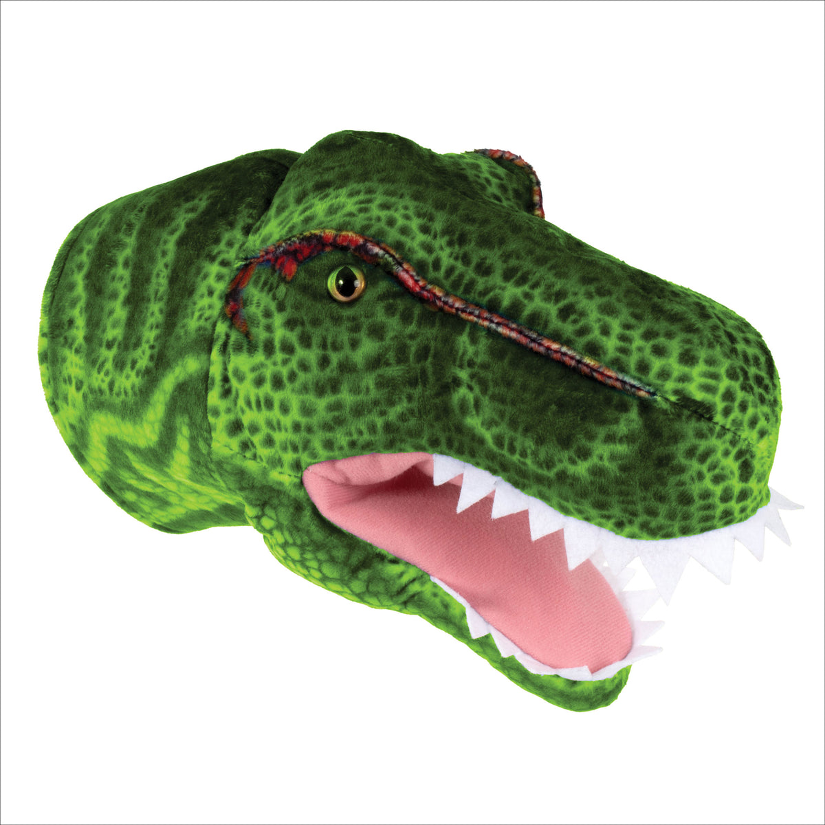 Real Planet™ Green T-Rex Hand Puppet Realistic Plush Stuffed Animal ...