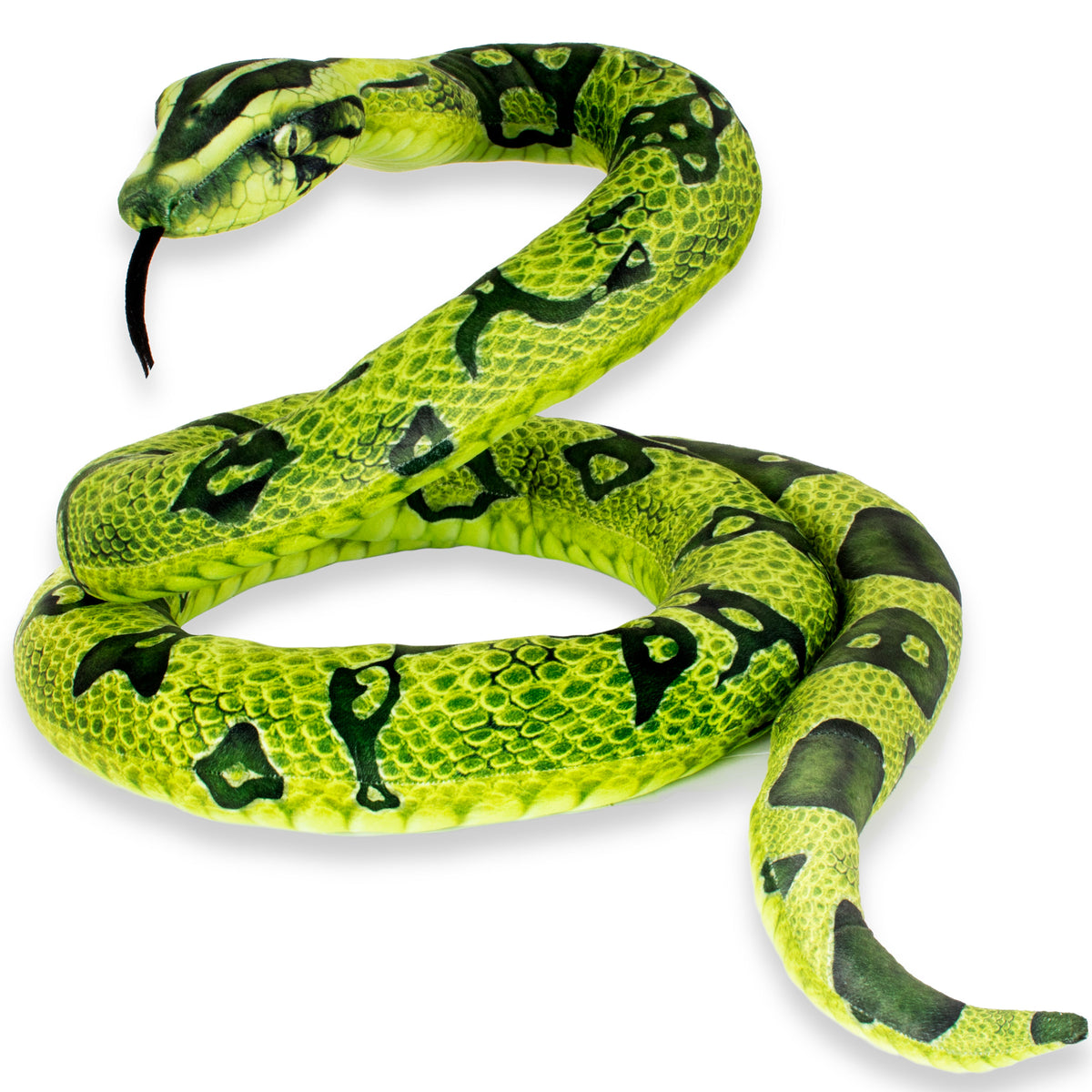 Real Planet™ Green Python Realistic Plush Stuffed Animal – Real Planet ...