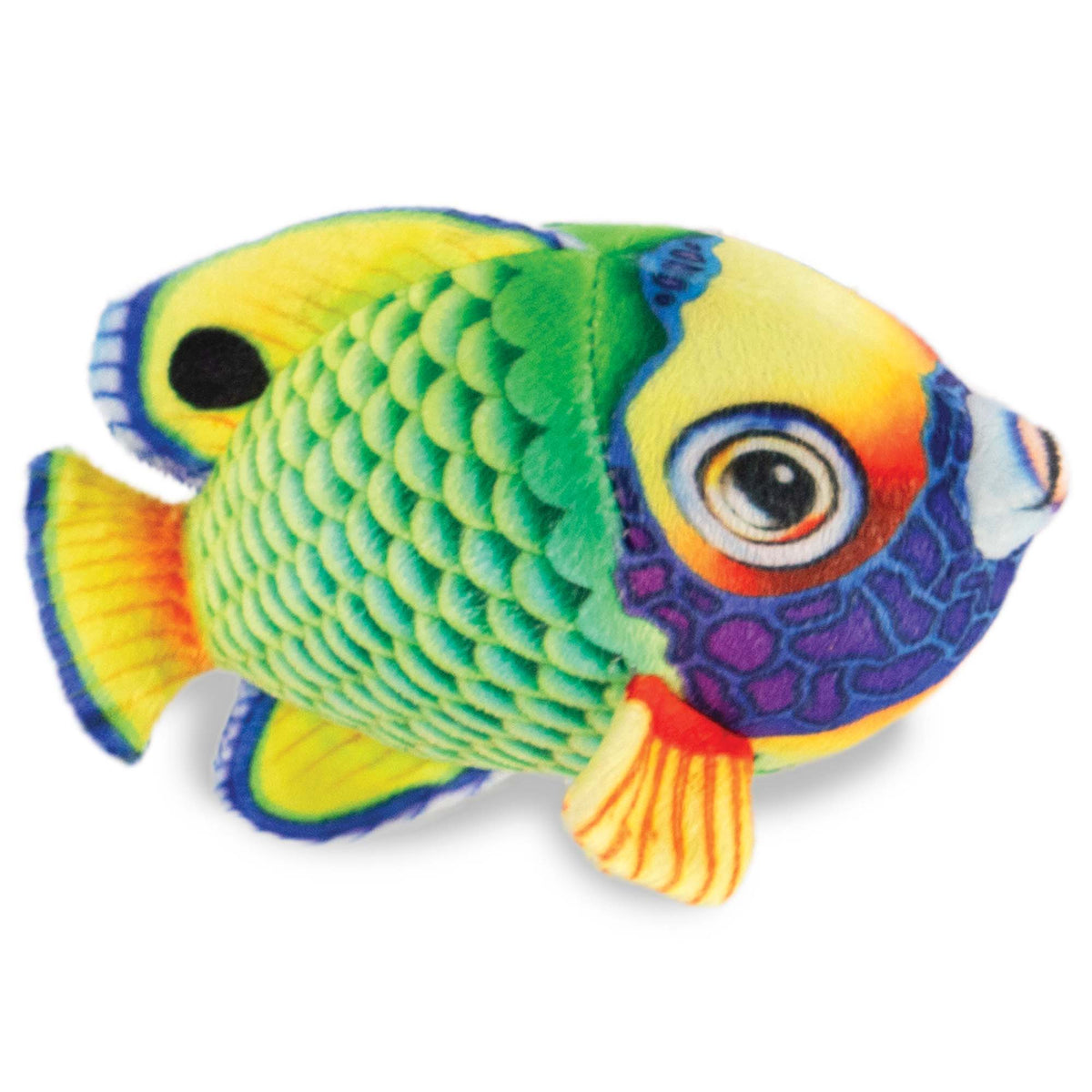 Real Planet™ Mini Green Angel Fish Realistic Plush Stuffed Animal ...