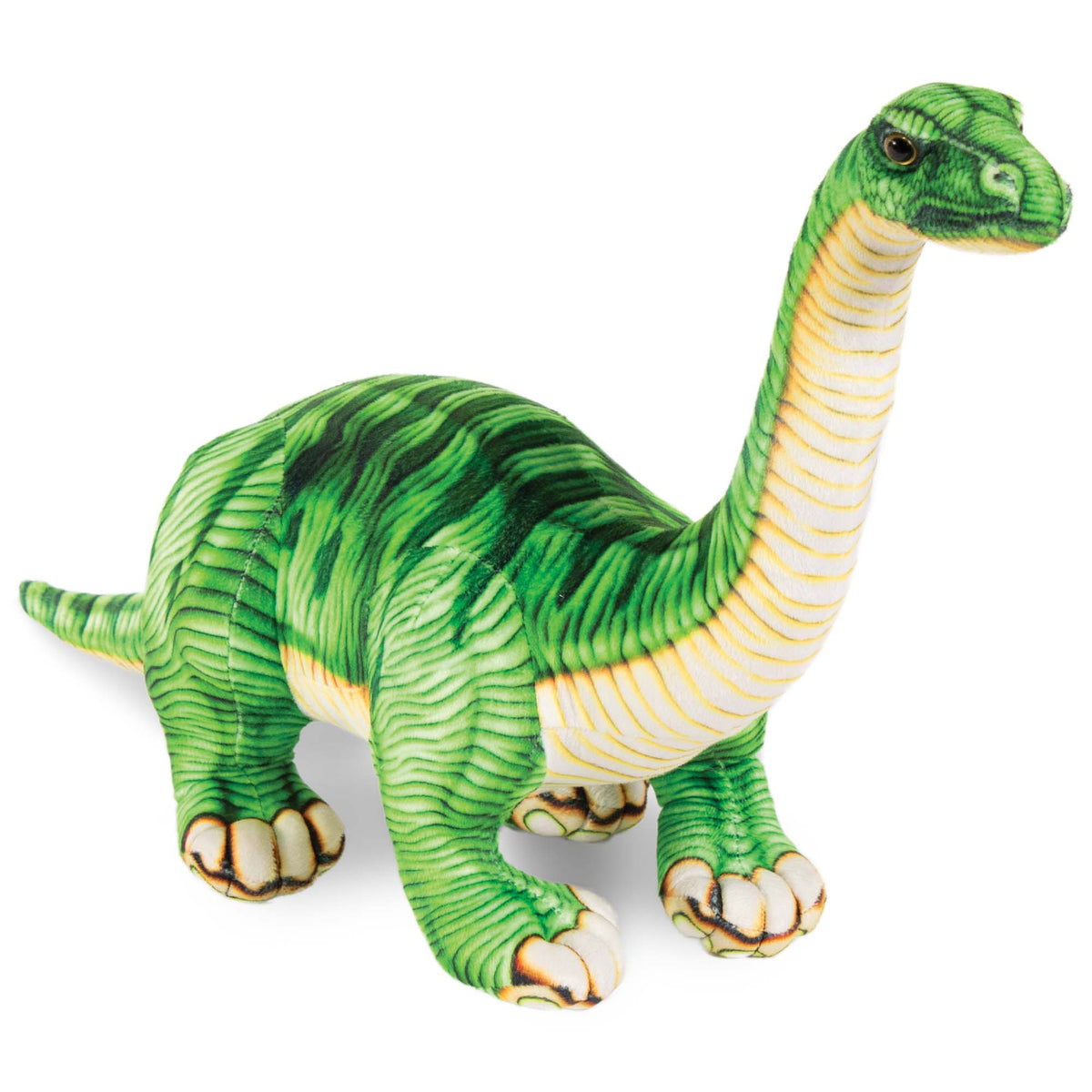 Real Planet™ Green Apatosaurus Realistic Plush Stuffed Animal – Real ...