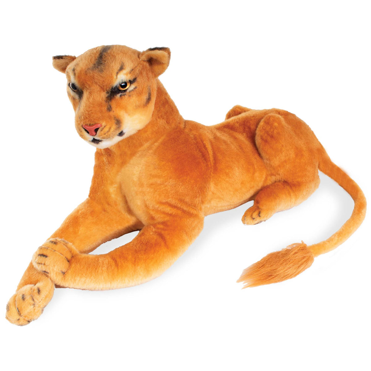 Real Planet™ Gold Lioness Realistic Plush Stuffed Animal – Real Planet ...
