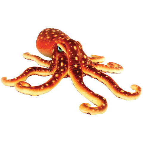 Real Planet™ Brown Octopus Realistic Plush Stuffed Animal – Real Planet ...