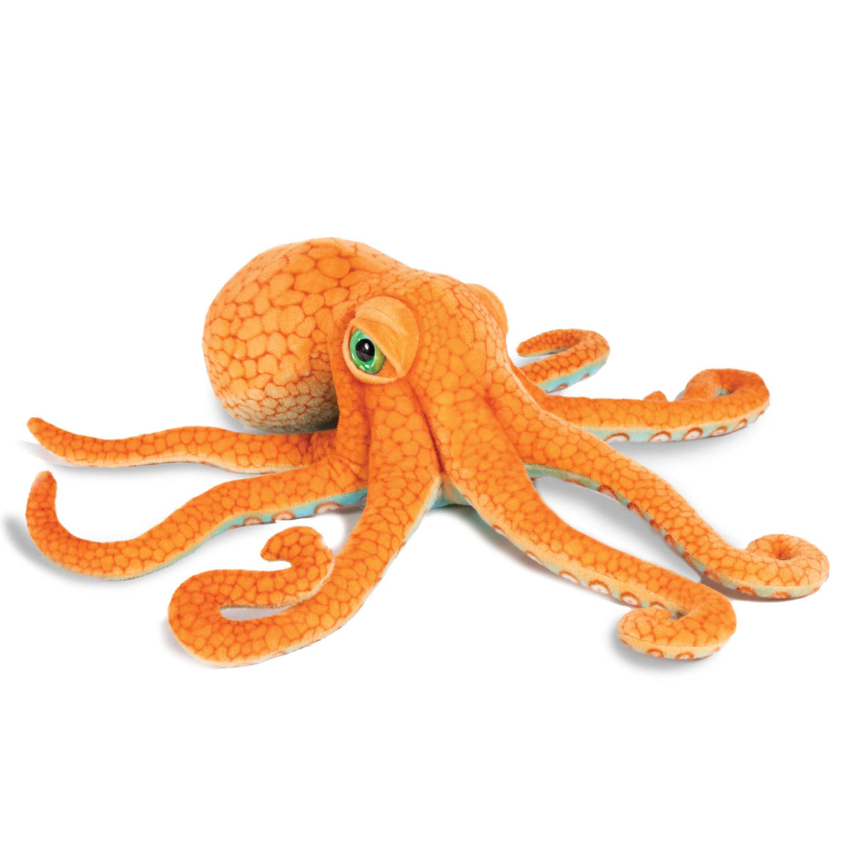 Real Planet™ Orange Octopus Realistic Plush Stuffed Animal – Real ...