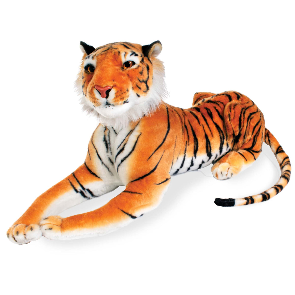 Real Planet™ Orange Tiger Realistic Plush Stuffed Animal – Real Planet ...