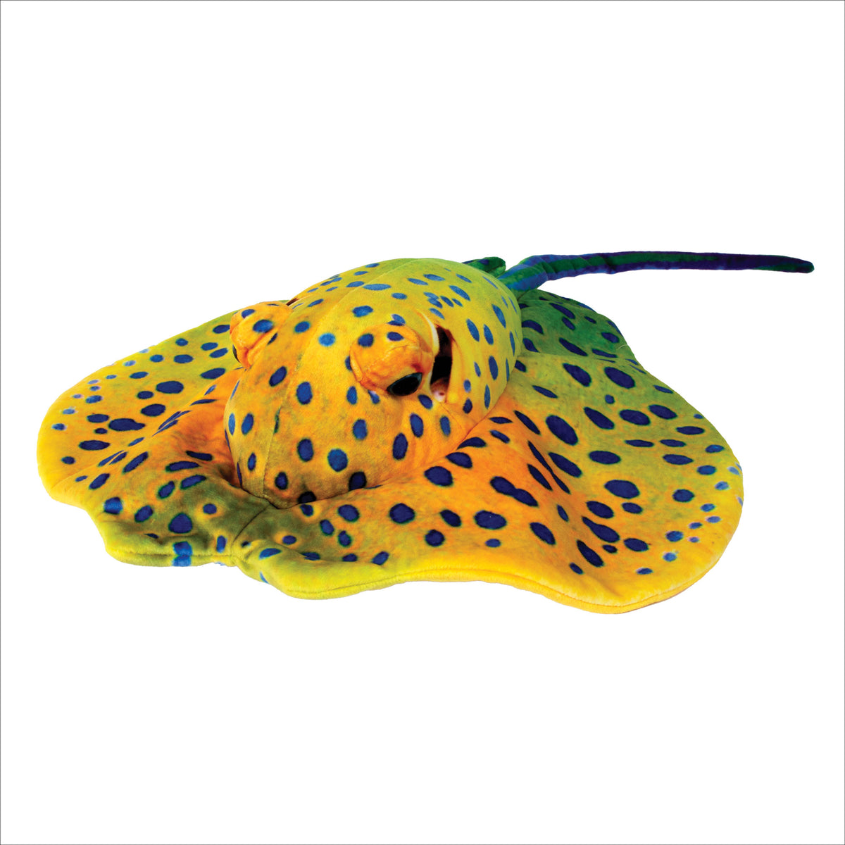 Real Planet™ Yellow Spotted Sting Ray Realistic Plush Stuffed Animal ...